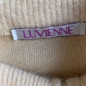 luvienne | Sweaters | Luvienne Vintage Cream Sweater Zipper Rhinestones ...